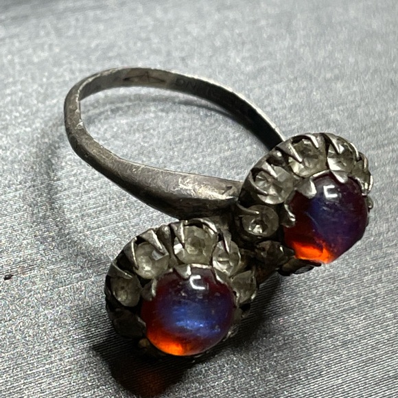 Jewelry | Vintage Vargas Dragons Breath Rhinestone Sterling Size 625 ...